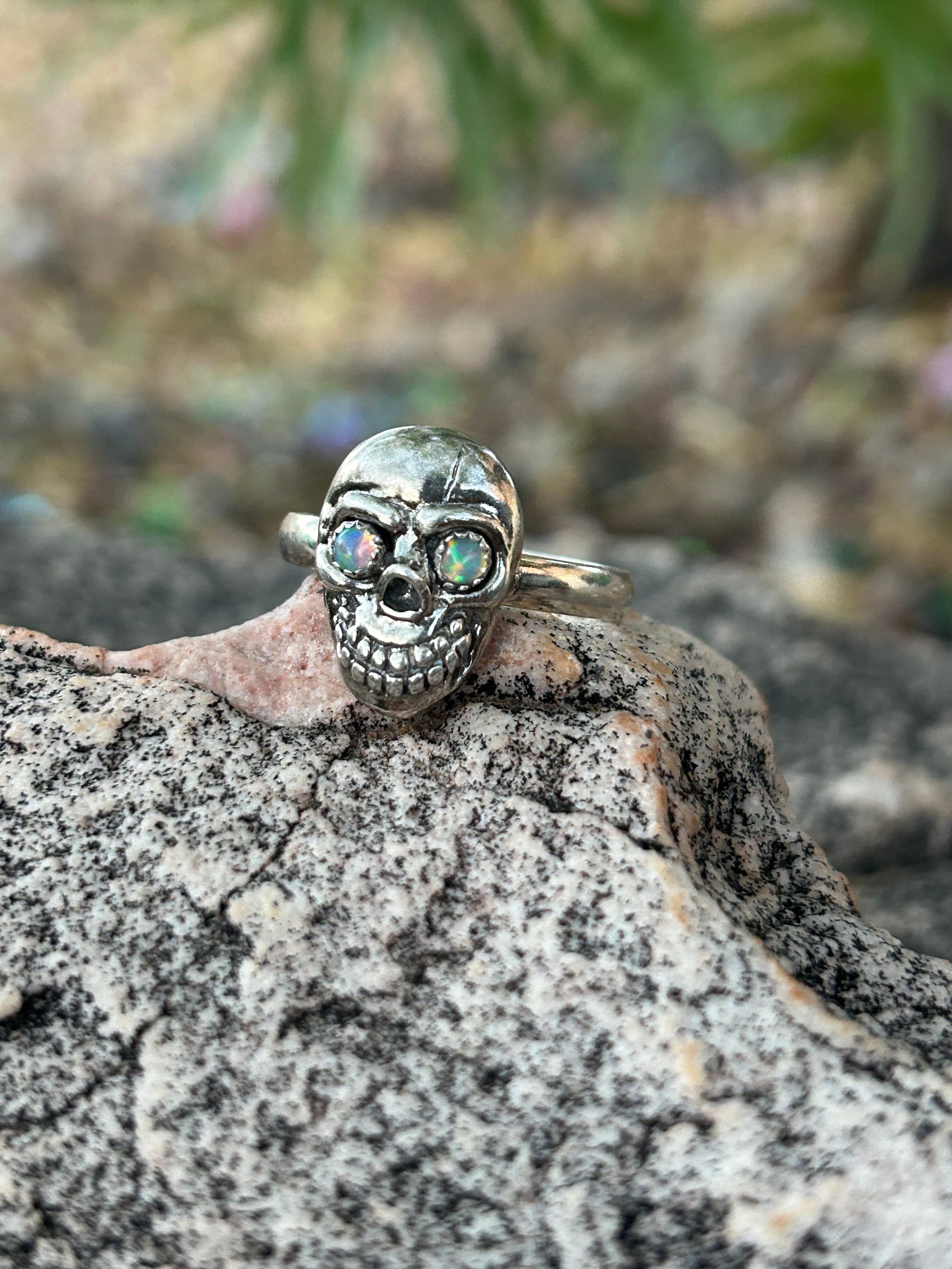 Opal Skull ring | Anka Jewelry Designs