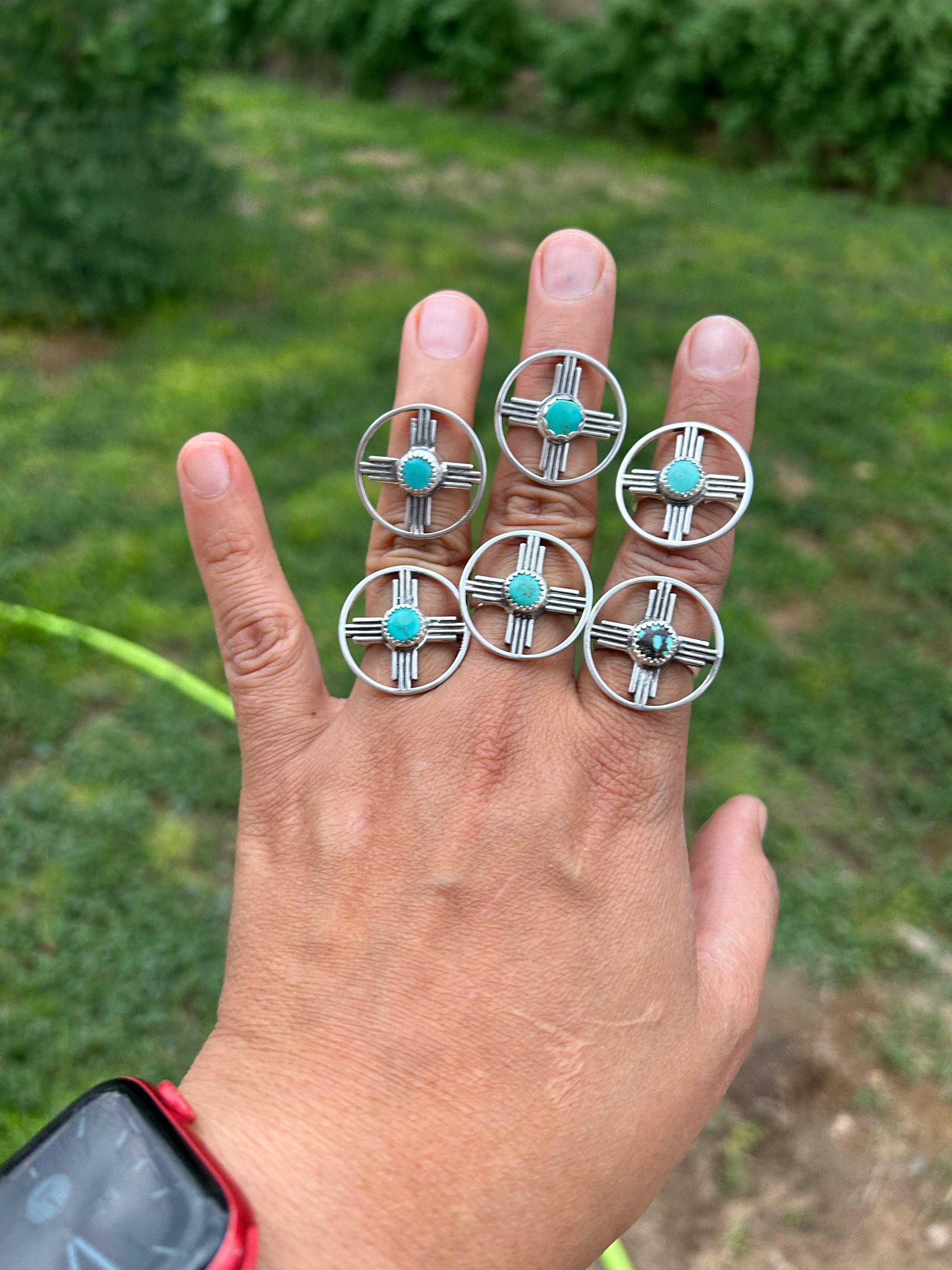 Large circle zia ring | Anka Jewelry Designs